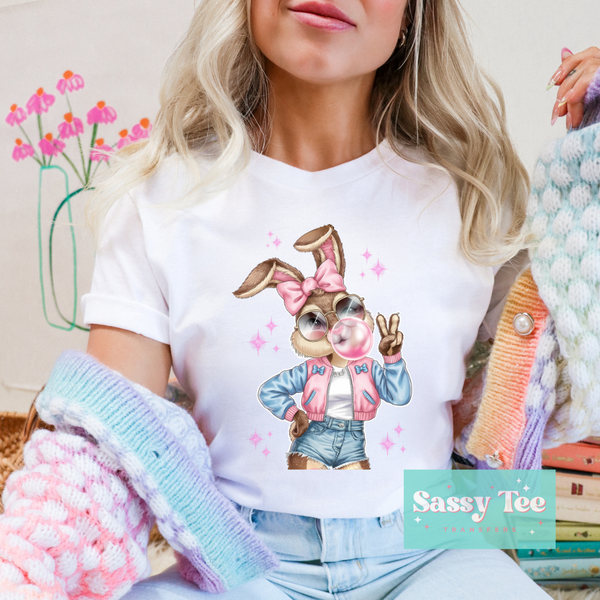 RETRO EASTER BUNNY PEACE VINTAGE JACKET – Sassy Tee Transfers