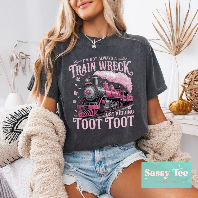 TRAIN WRECK TOOT TOOT PINK **Preorder/Restock Ships in 5-10 biz days ...