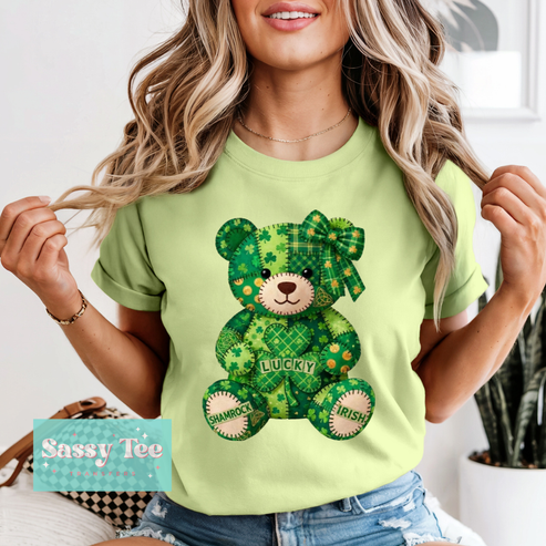 ST. PATTY LUCKY PATCHWORK TEDDY **Preorder/Restock Ships in 5-10 biz d ...